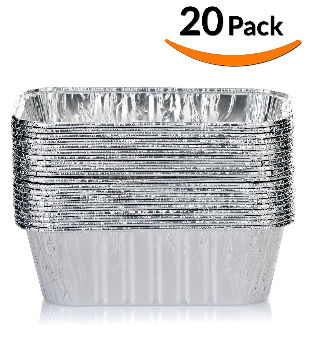 DOBI Loaf Pans - Disposable Aluminum Foil 2Lb Bread Pans, Standard Size ...