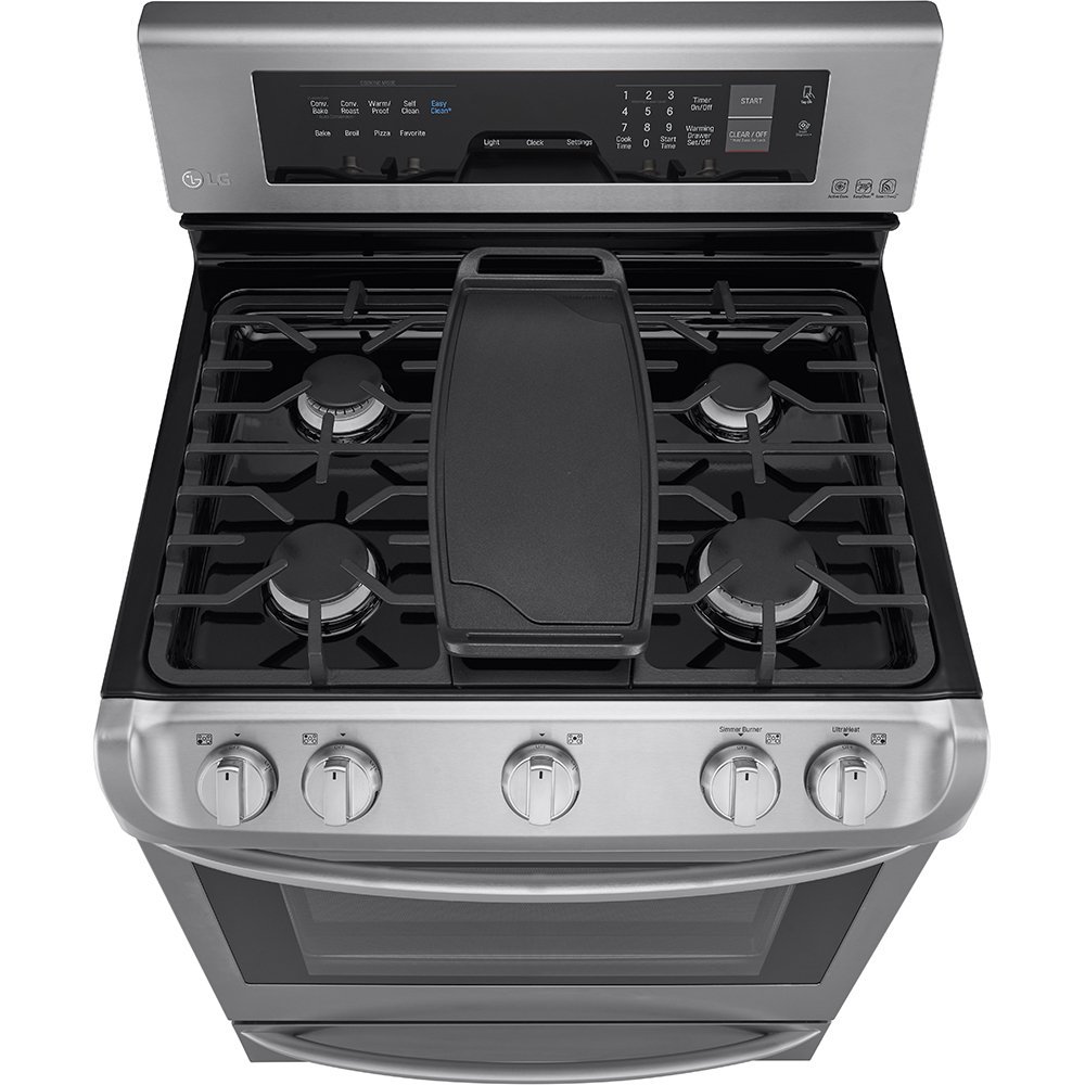 LG LRG4115ST 30" Stainless Steel Gas Range - Convection N2 free image ...