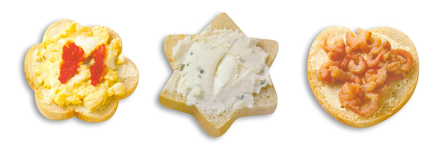 Zoie + Chloe 3 Piece Canape Party Bread Mold Set free image download