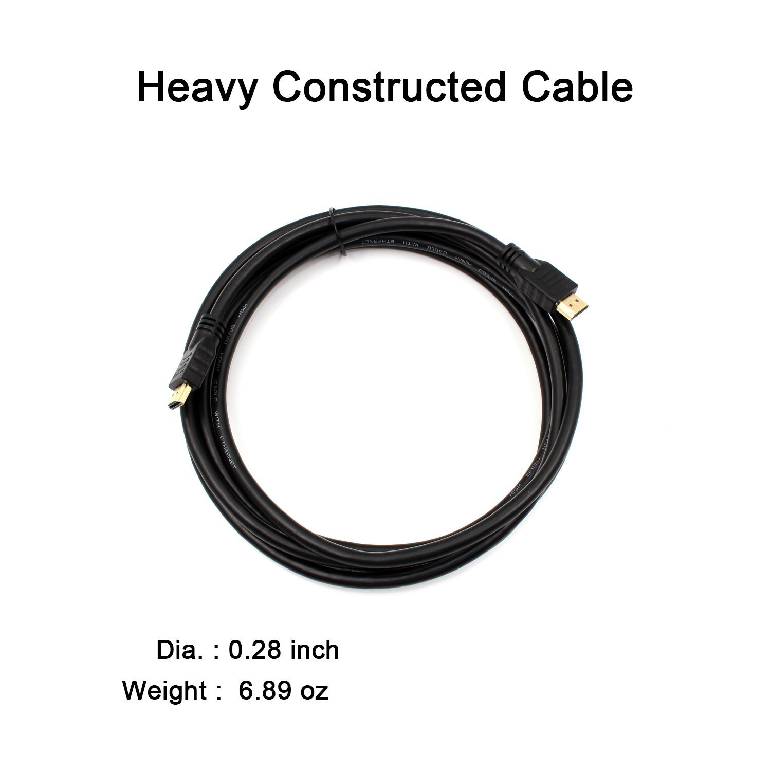 HDMI Cable, TecBillion High Speed CL3 Rated 2.0 HDMI Cable - Supports ...