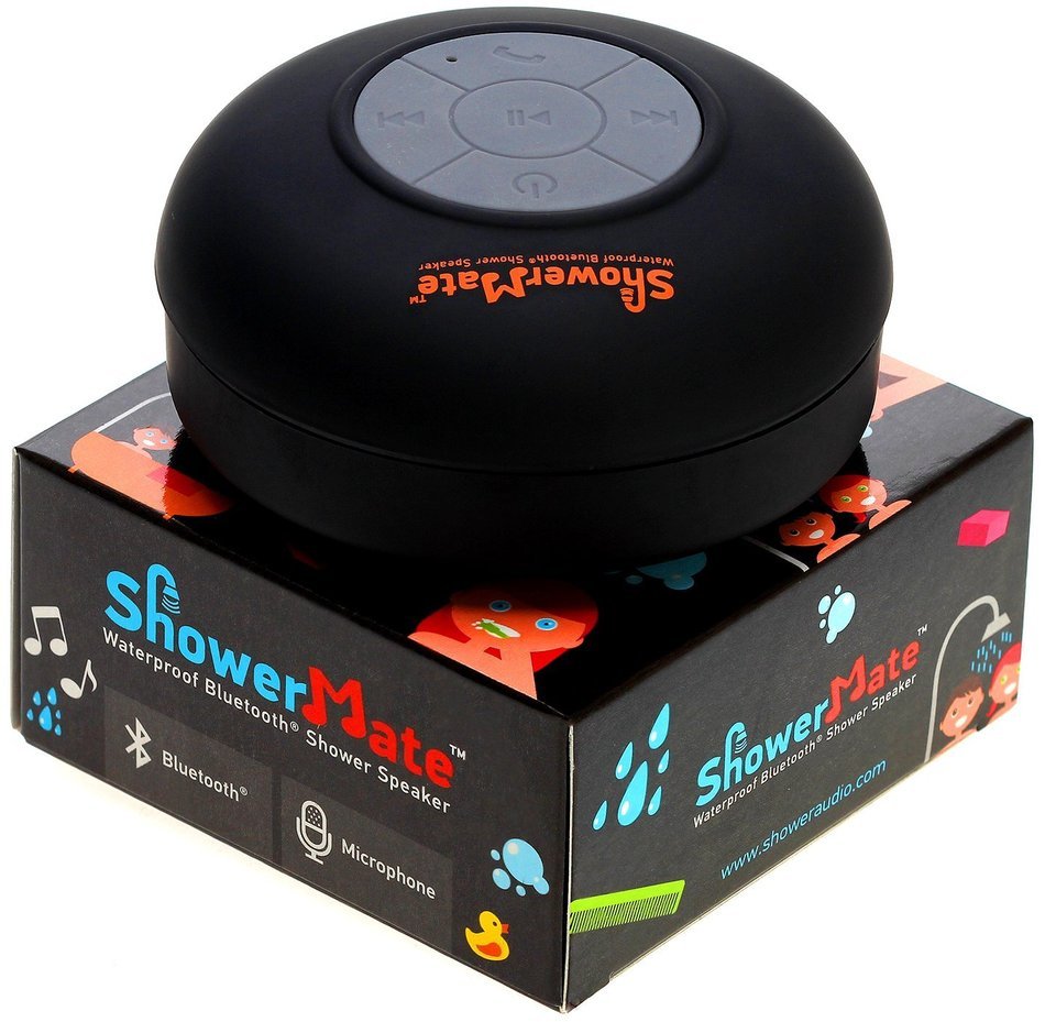 Shower-Mate S4 Water Resistant Built-in Hands-Free Bluetooth Portable ...