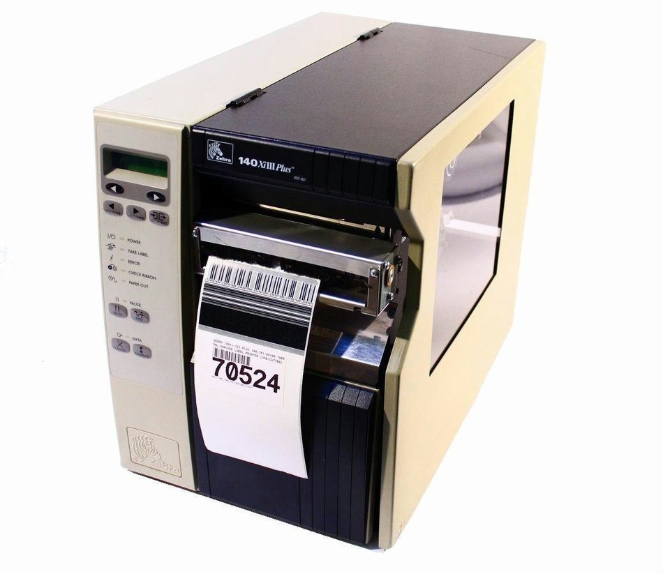 Zebra 140Xi-III Plus 140-7A1-00100 Thermal Barcode Label Printer (USB ...
