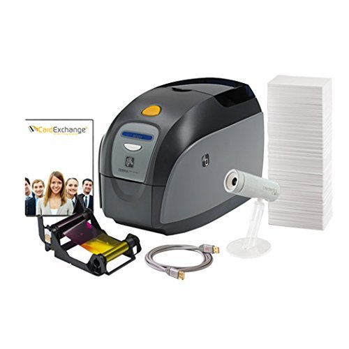 ID Card Maker - Zebra ZXP Series 1 Single-Side ID Printer + Supplies ...