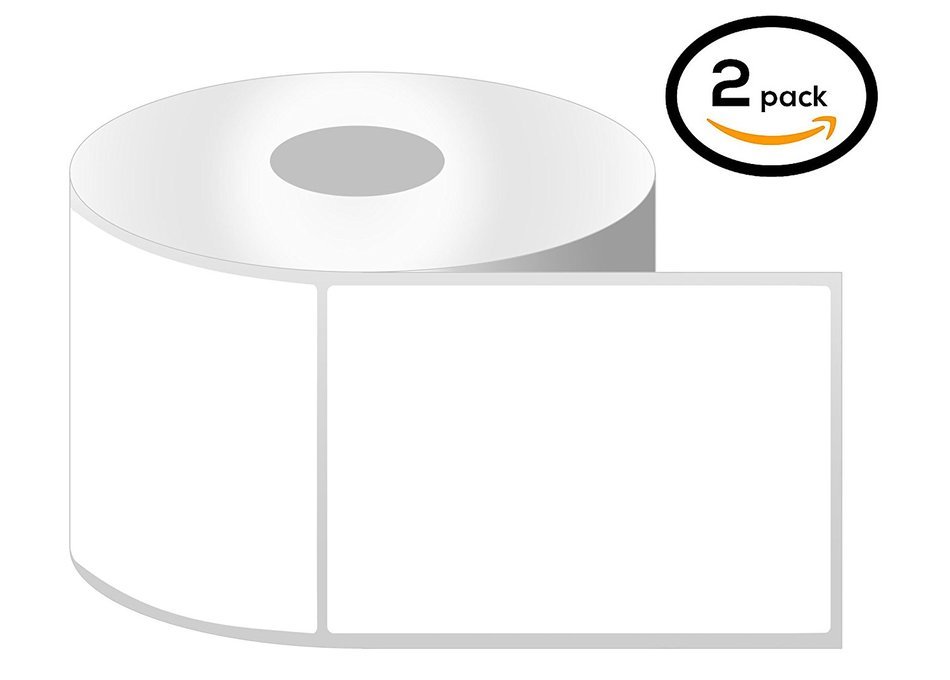 1 Inch Core - 3 x 4.75 Zebra Compatible Direct Thermal Labels 2 Rolls ...