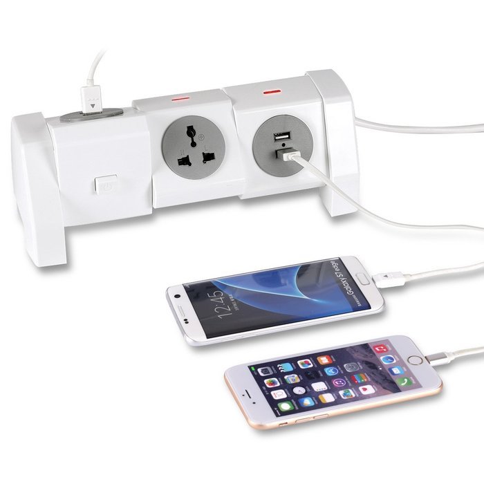 Smart 4 Rotatable Outlet Surge Protector, JBonest 6ft Power Strip with ...