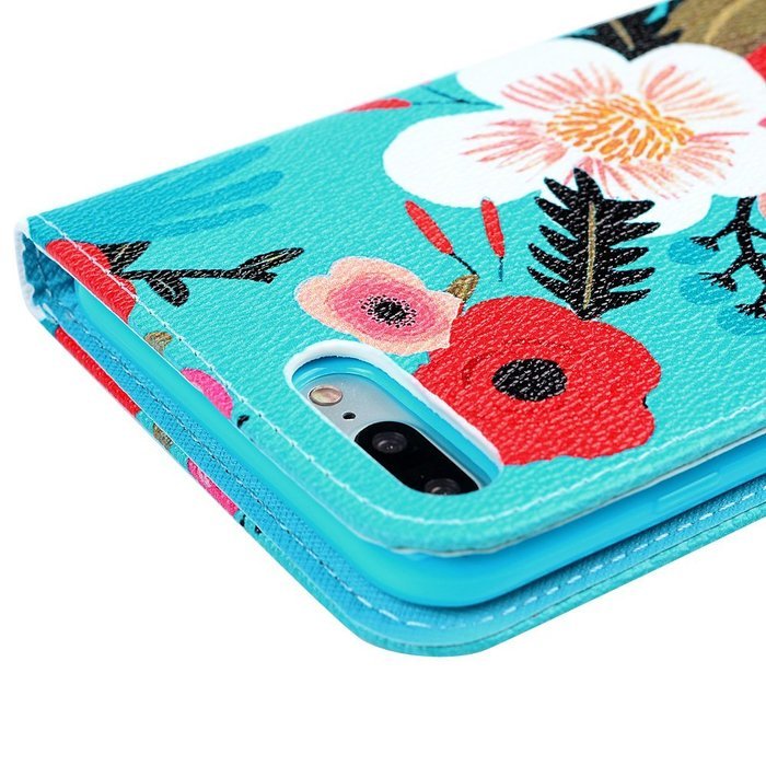 IPhone 7 Plus Case (5.5 inch) - Wallet Flip Stand Case PU Leather Case ...