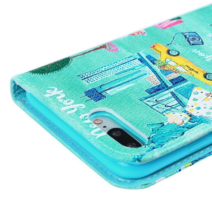 IPhone 7 Plus Case (5.5 inch) - Wallet Flip Stand Case PU Leather Case ...
