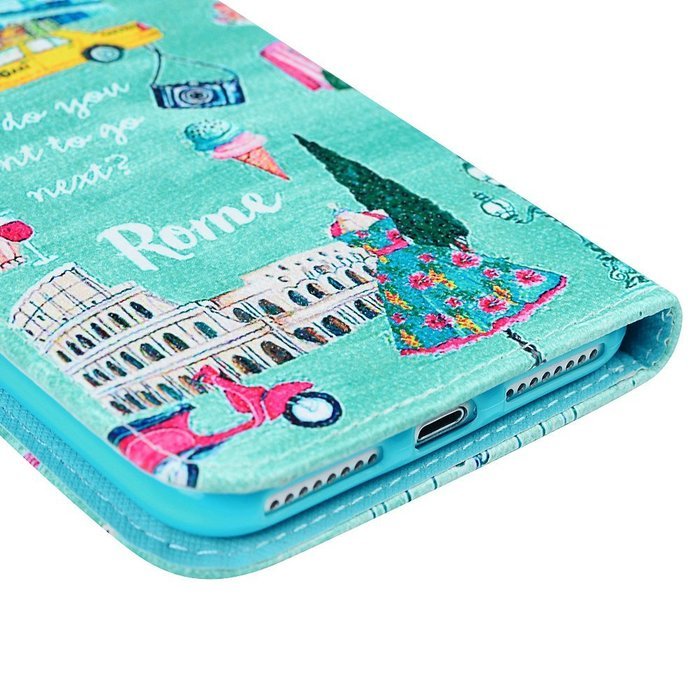 IPhone 7 Plus Case (5.5 inch) - Wallet Flip Stand Case PU Leather Case ...