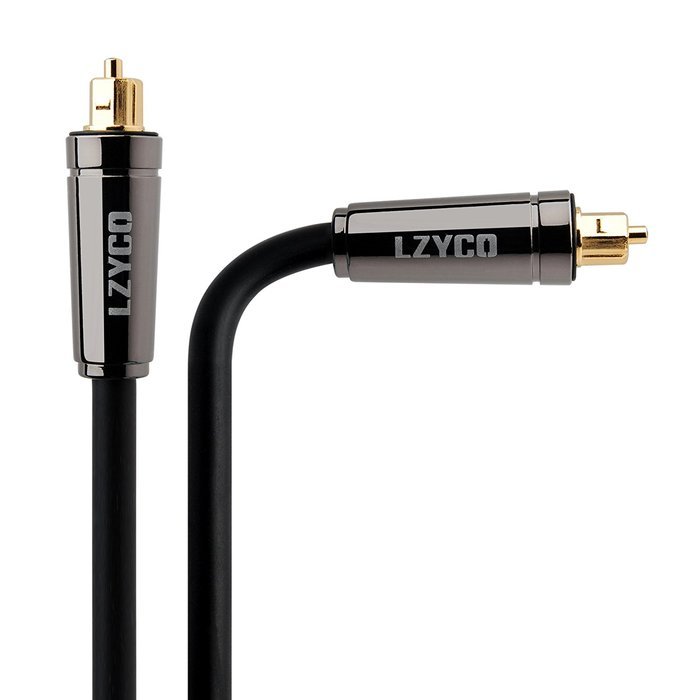 LZYCO 20FT Gold Plated Toslink Digital Optical Audio Cable with Premium ...