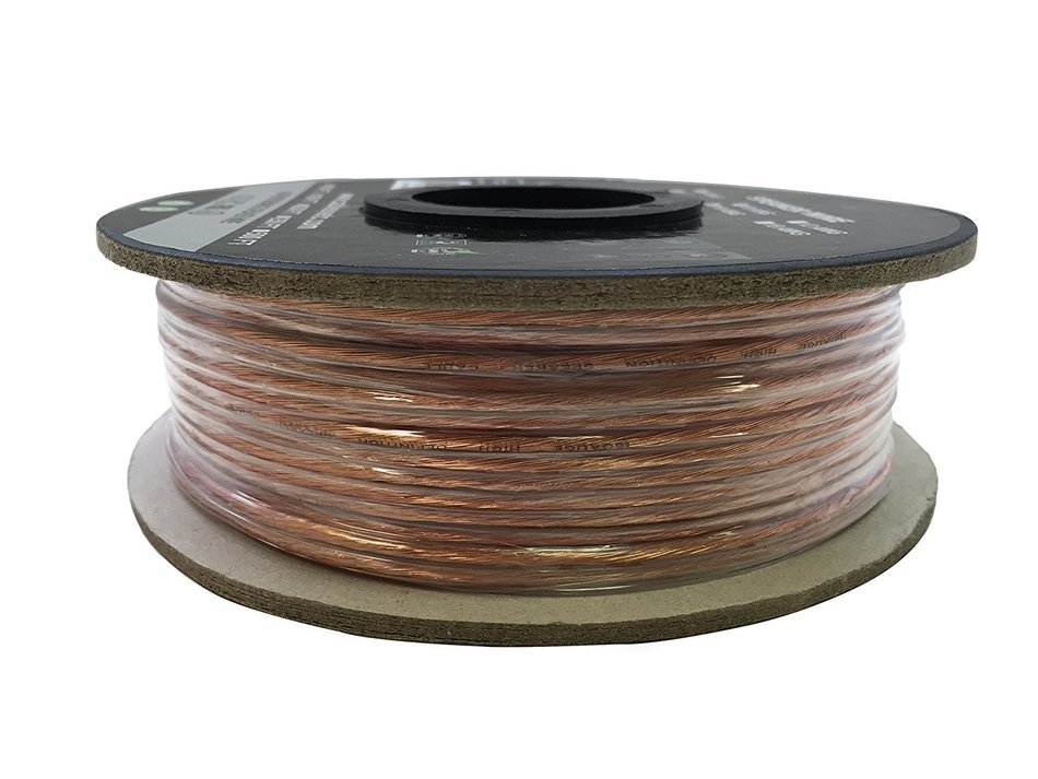 C&E 100 Feet 14AWG Enhanced Loud Oxygen-Free Copper Speaker Wire Cable ...