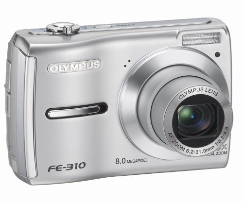 Olympus FE-310 8MP Digital Camera with 5x Optical Zoom (Silver) N2 free ...