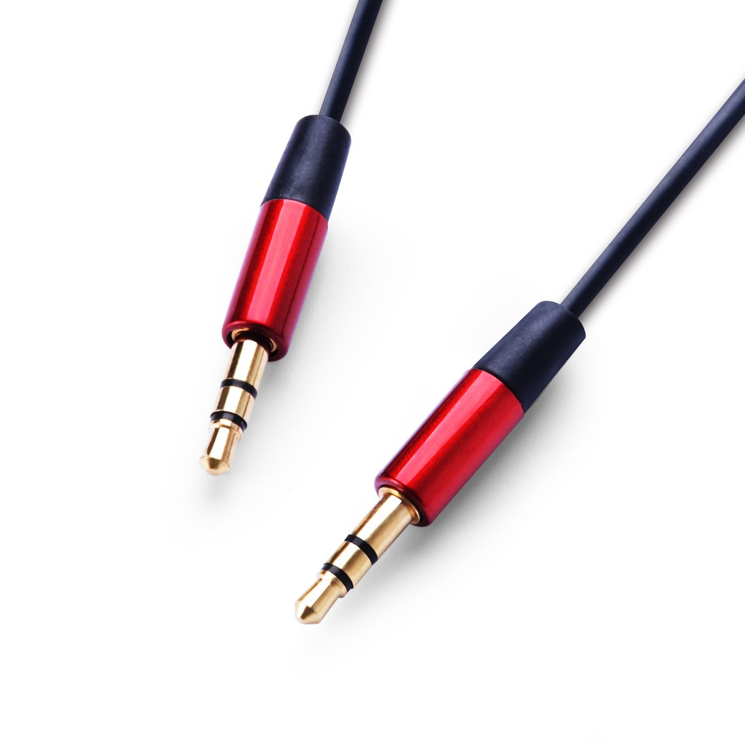 3Ft Male to Male 3.5mm Universal Gold Plated Design Tangle-Free [Tangle ...