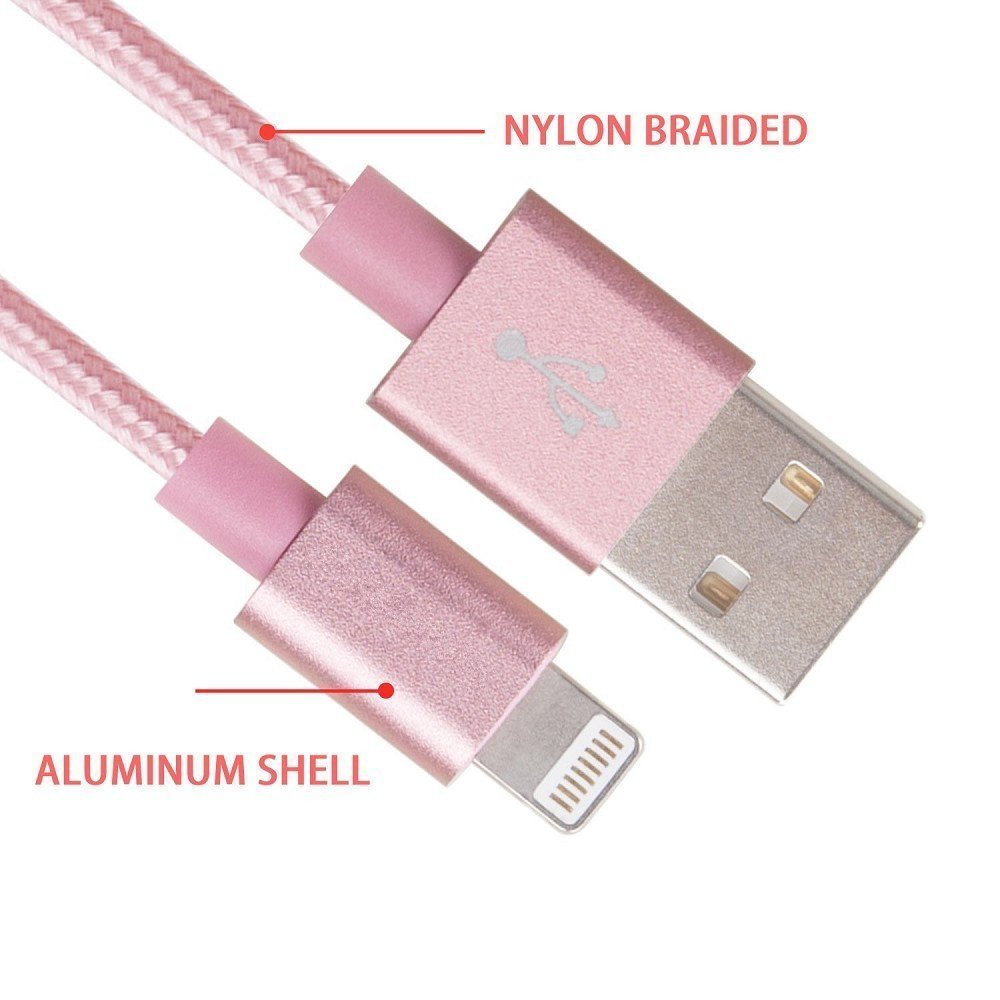 Lightning Cable, VP 2Pack 10 FT iPhone Charger Cord nylon braided for ...