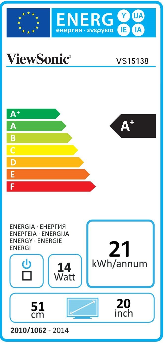 ViewSonic 20-inch 5ms LED Monitor, 1600 x 900p Resolution, Ergonomic ...