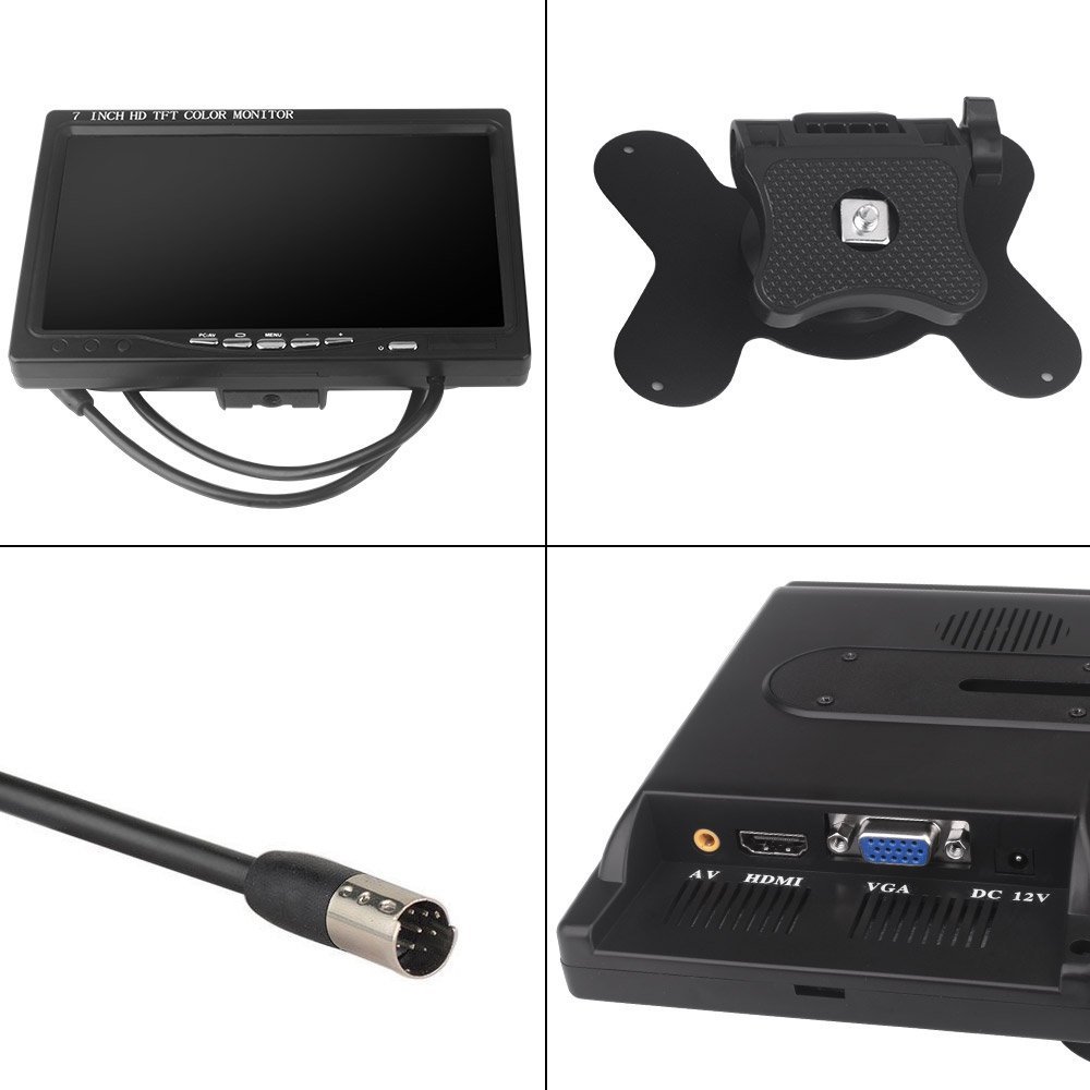 Kuman 7 Inch HD 1024x600 TFT LCD Screen Display Monitor for Raspberry ...