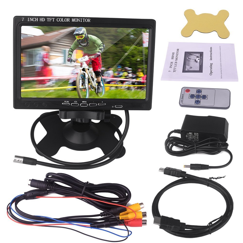 Kuman 7 Inch HD 1024x600 TFT LCD Screen Display Monitor for Raspberry ...