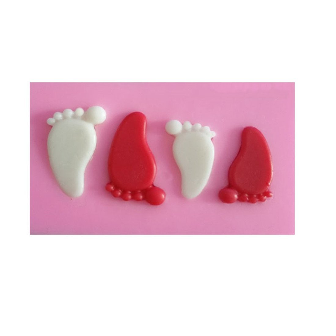 SHINA New Arrival Fondant Silicone Sugar Little Feet Shaped Cake Craft ...