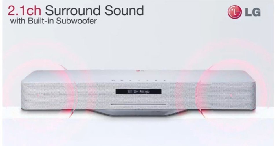 Brand new LG CM3330 2.1ch Stylish Micro Audio System iPod/iPhone/iPad ...