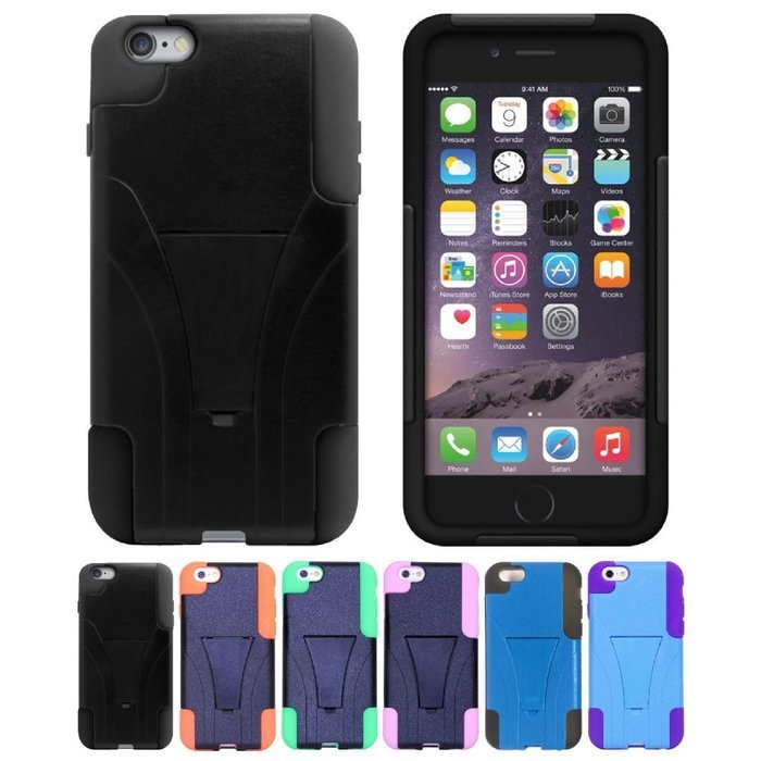 IPhone 6s, 6 case, HLCT Soft Interior Silicone Bumper, Hard Shell PC ...