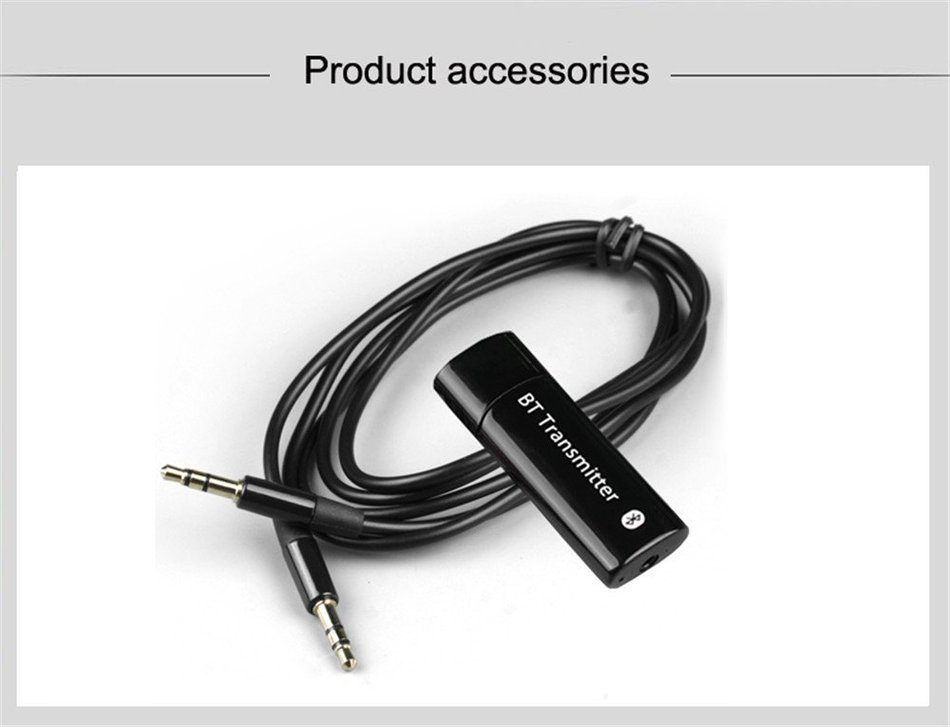 Portable Stereo Audio Wireless USB Bluetooth Music Transmitter for TV ...