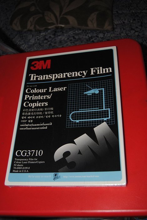 3m Transparency Film CG 3710 Color Laser Printers Copiers 50 Sheets ...