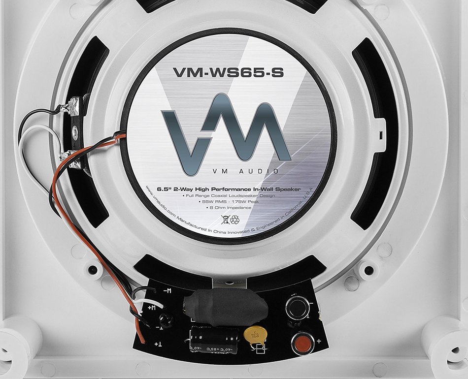 VM Audio 6.5" 175W 2-Way In-Wall Surround Speaker (Single) | VM-WS65-S ...