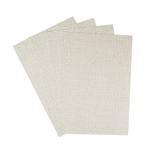 4 PVC Decorative Vinyl Placemats for Dining Table Runner Linens place ...