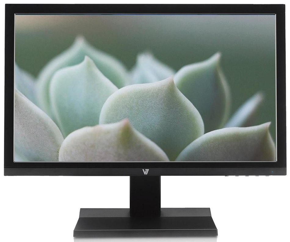 V7 L18500WS-9N 48cm (18,5 inch) Monitor (VGA, 1366x768, 5ms, Speakers ...