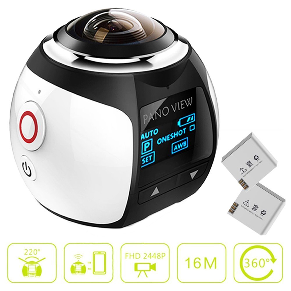 VSSPEED 4K 360 Action Camera Panoramic Ultra HD Panorama 360 Camara ...