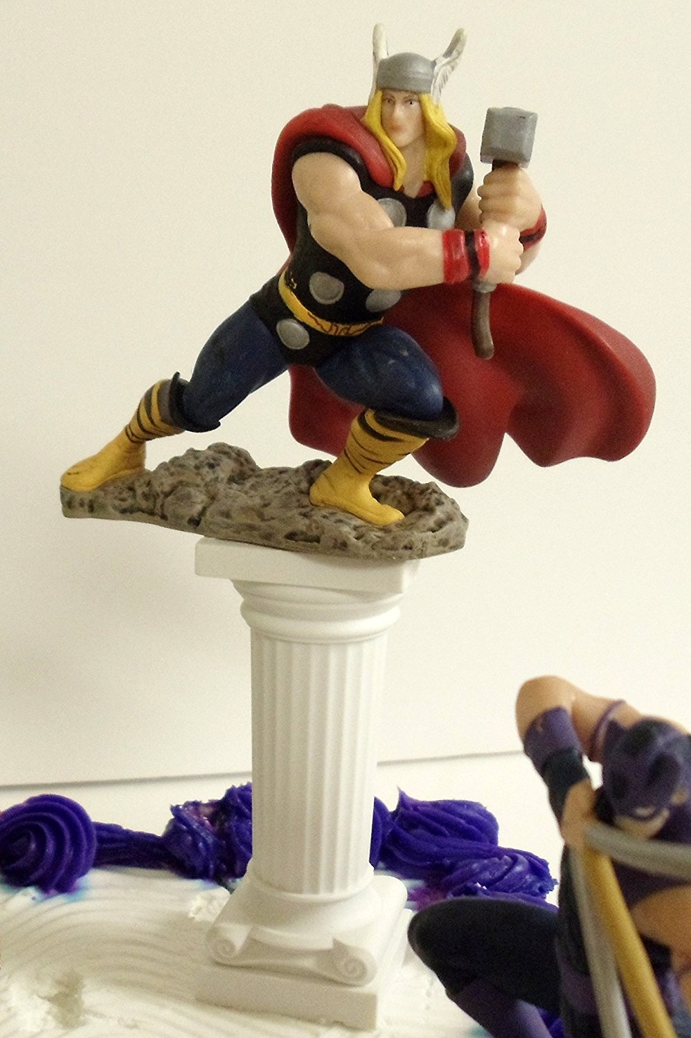 Avengers 15 Piece Birthday Cake Topper Set Featuring Captain America ...