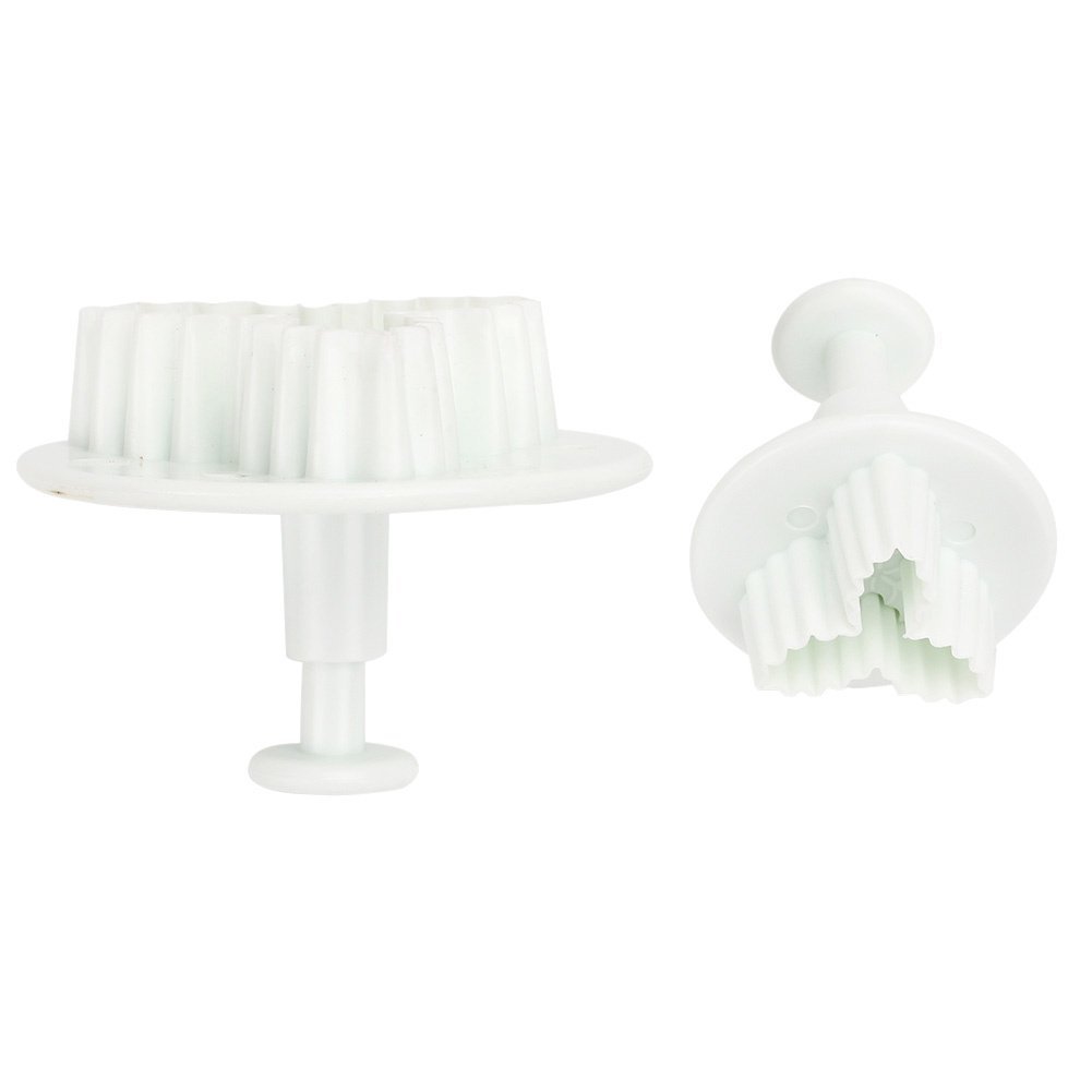 2X Holly Leaf Shape Icing Fondant Gumpaste Cake Decors Plunger Baking ...