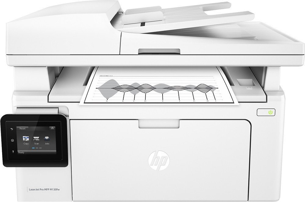 HP - LaserJet Pro MFP M130fw Wireless Black-and-White All-In-One ...