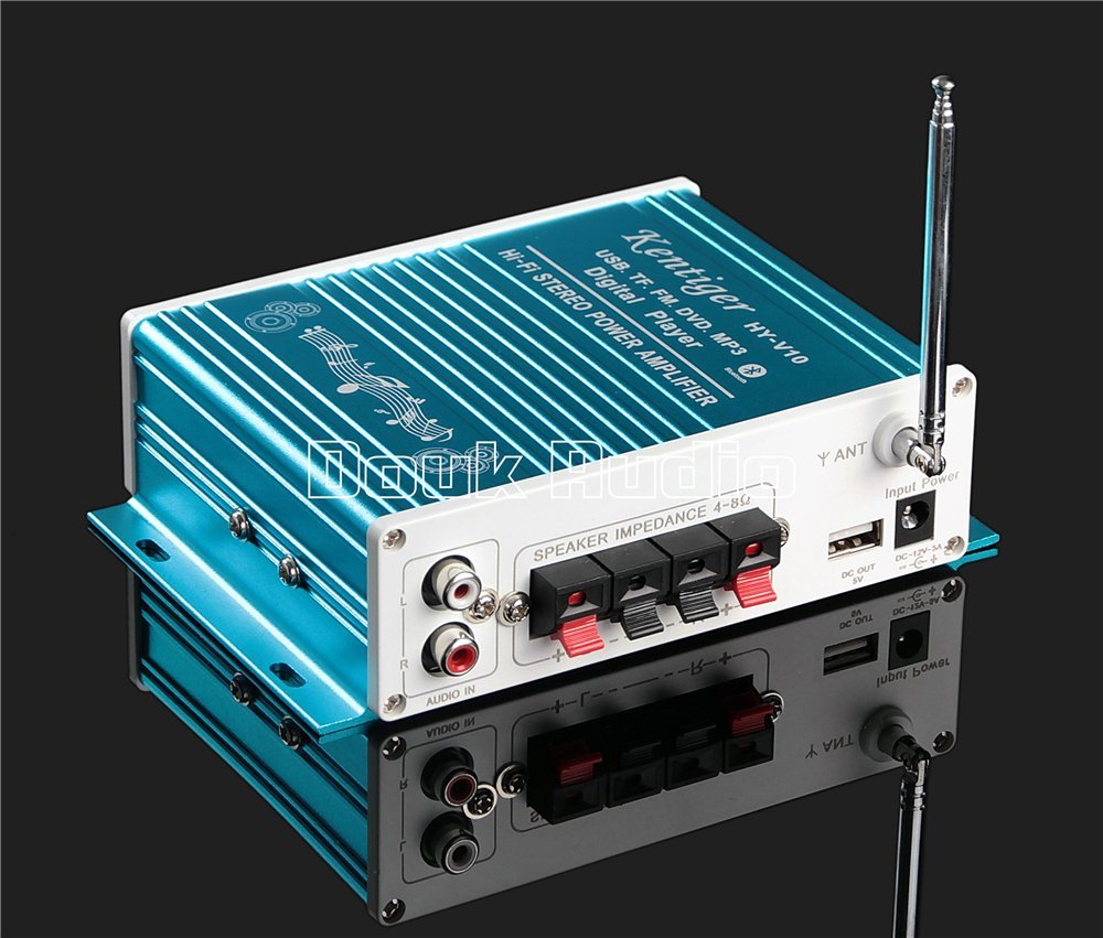 Douk Audio Bluetooth Digital HiFi Stereo Power Amplifier Bass Auto Car ...