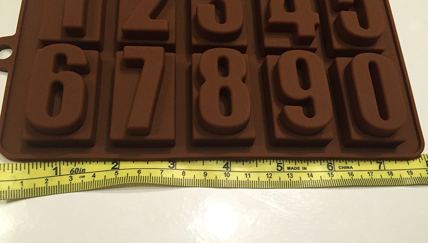 Charm™ Silicone Numbers Chocolate Candy Mold Birthday Anniversary Party ...