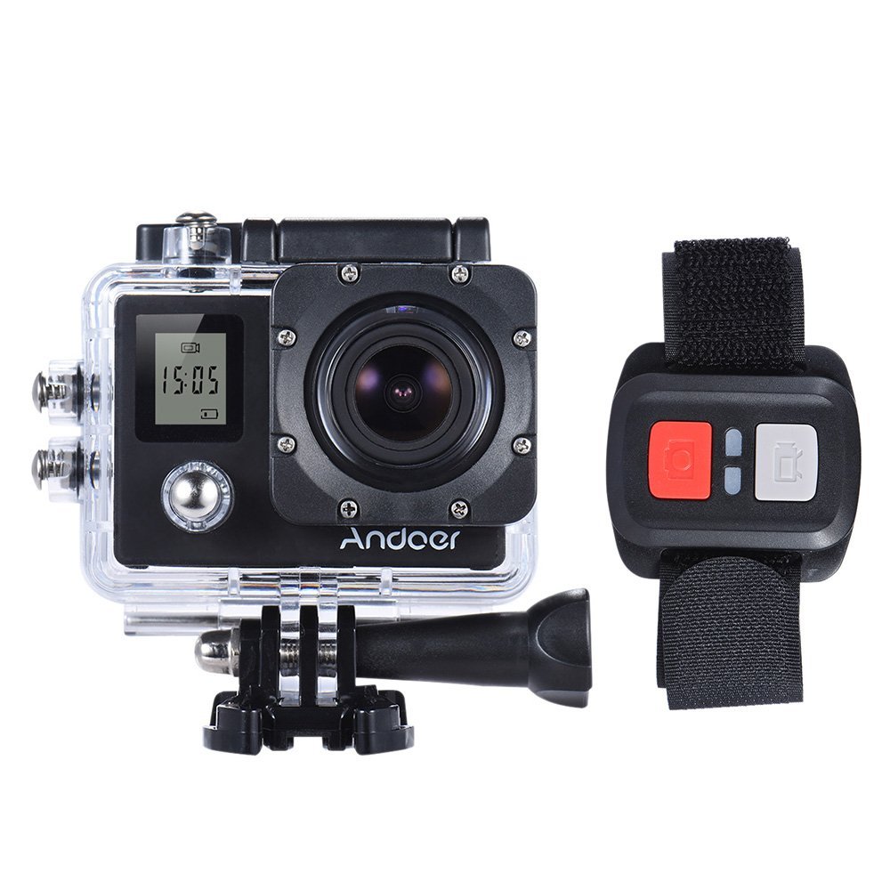 Andoer 4K 30fps/1080P 60fps Full HD 16MP Action Camera Waterproof 30m ...