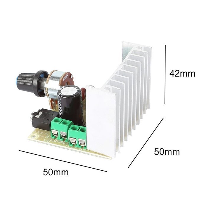 SainSonic AB-01 Mini Digital Amplifier Stereo Audio 12V Amp Board ...