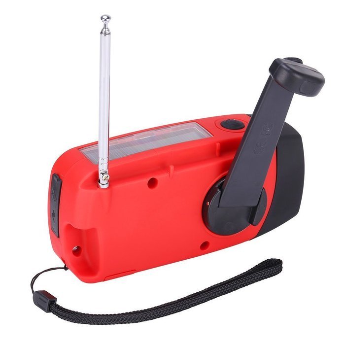 [2016 Upgraded Version] GHB Solar Hand Crank Radio Self Powered Weather ...