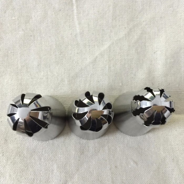 9Snail 19 pcs. Russian Stainless Steel Icing Piping Nozzles Sphere Ball ...