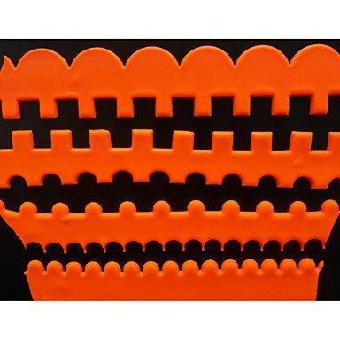 Sher FOUR-C Plastic Cake Cutters,Fondant Border Cutters,Frill Cutters ...