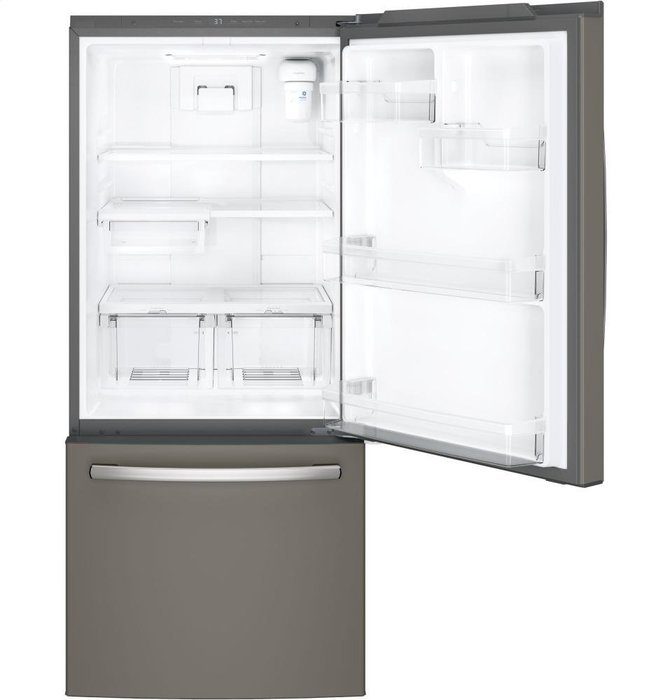 GE Slate Bottom Freezer Refrigerator free image download