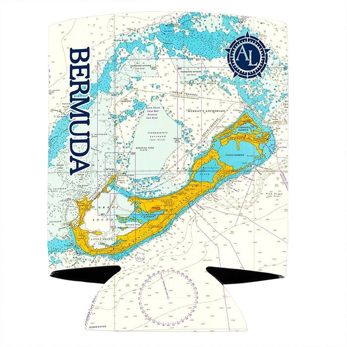 Altered Latitudes Bermuda Chart Standard Beverage Cooler (4-Pack) free ...