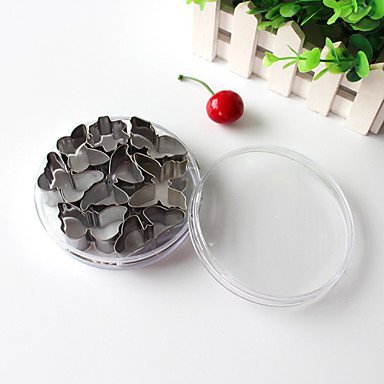 Y&XL&H 8PCS Butterfly Style Stainless Steel Cake & Cookie Cutters Molds ...