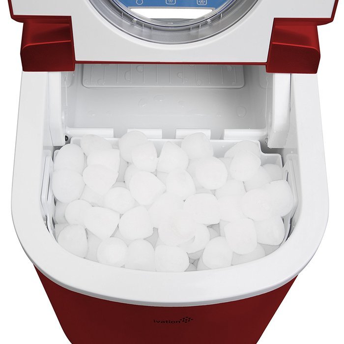 Ivation IVA-ICEM15SIL Portable Ice Maker with Easy-Touch Buttons for ...