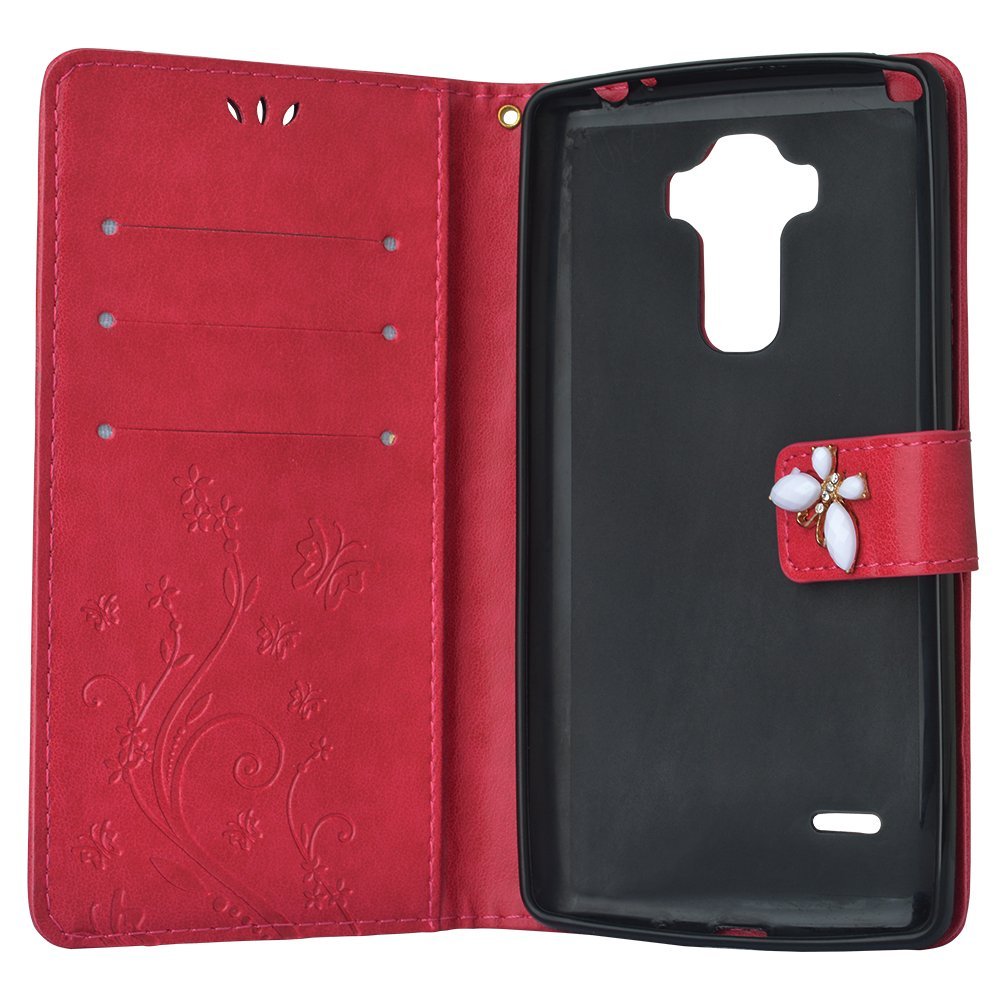 Spritech Tm Lg G Stylo Cellphone Bling Case Pu Leather Wallet Slim
