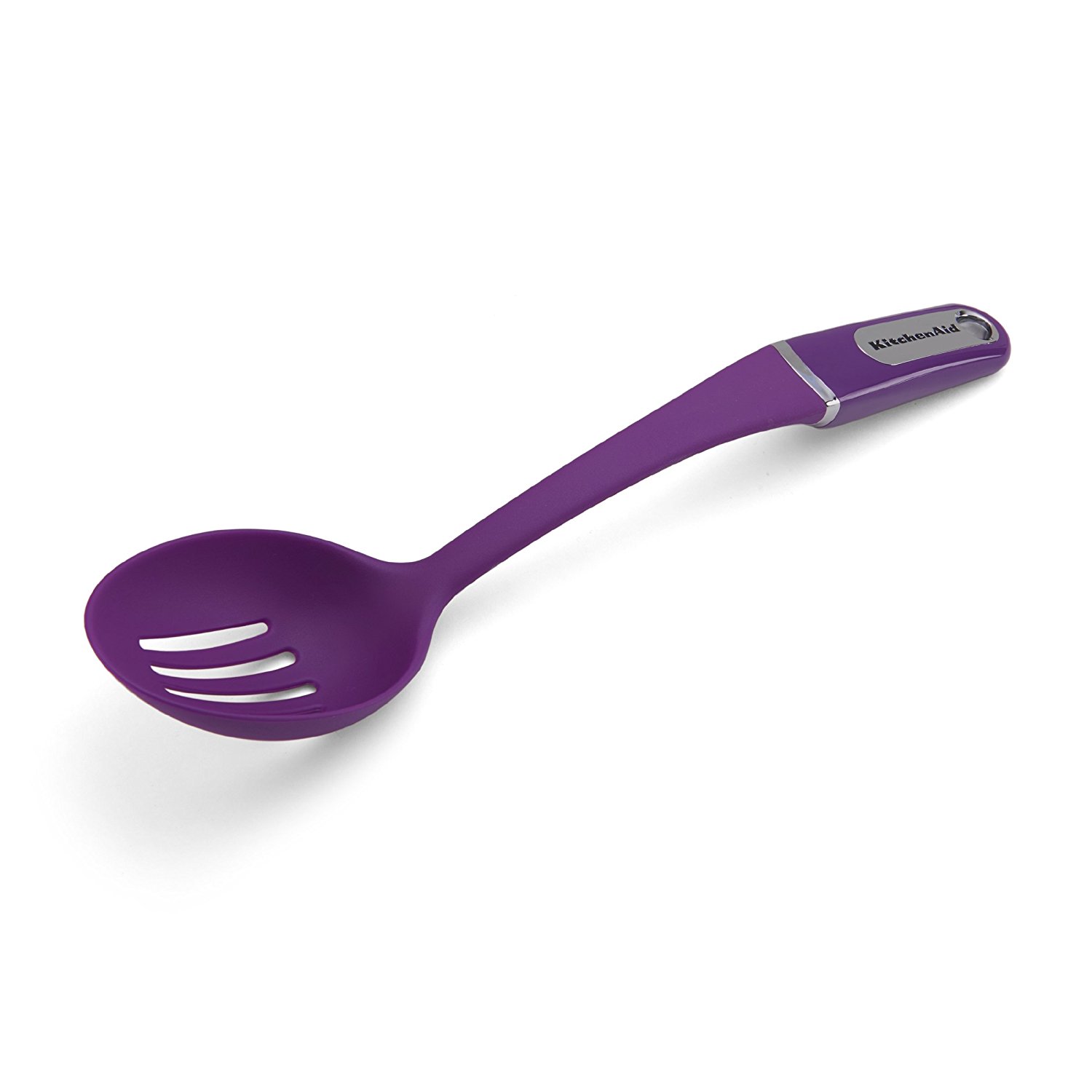 KitchenAid Nylon Slotted Spoon, Black Cherry Purple N2 free image download