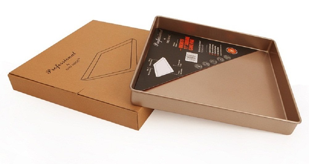 GMM 11" Square Non-Stick Cake Pan, Certified Coating Healthy Living DIY ...