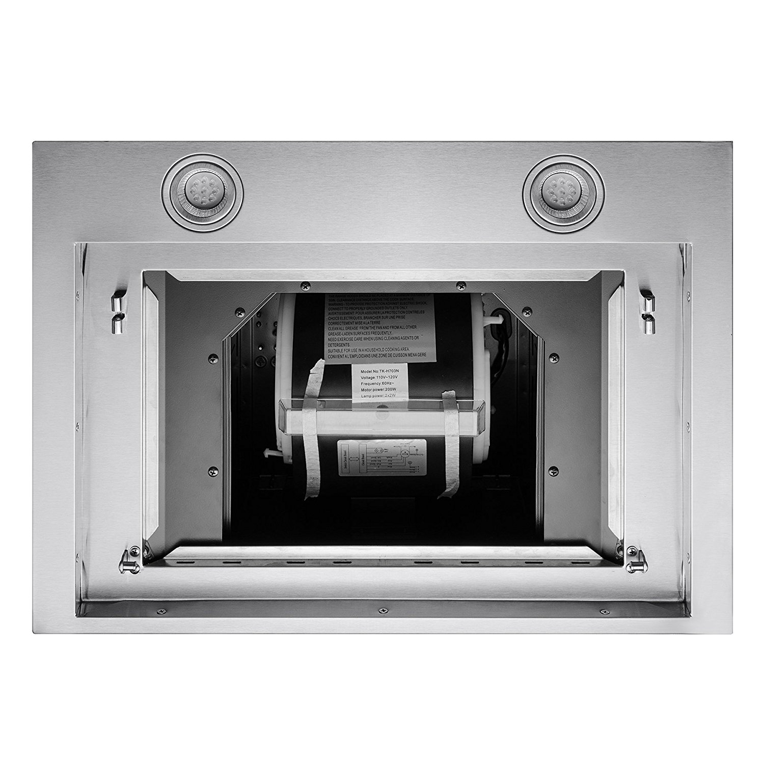 AKDY 36" Wall Mount Stainless Steel Kitchen Cooking Vent LED Display ...