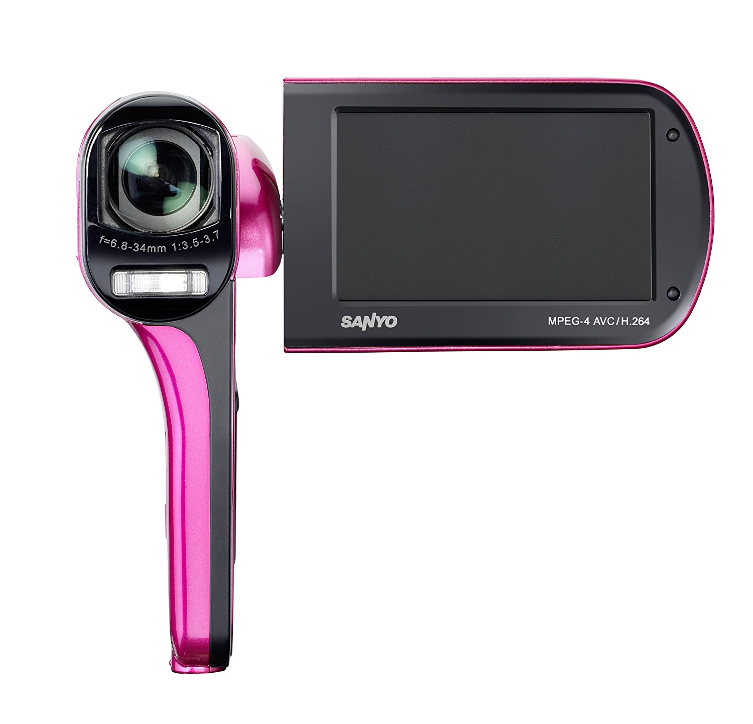 Sanyo Sanyo Vpc-Cg20Exp-B Xacti Cg20 Full Hd Dual Camcorder With 10M Photos And Hdmi - Pink N2 ...