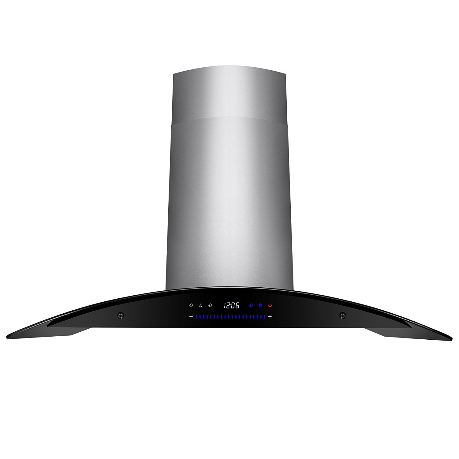 AKDY 36" Wall Mount Stainless Steel Kitchen Cooking Vent LED Display ...