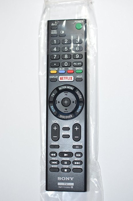 Original Sony LED Smart TV Remote Control RMT-TX100U Netflix free image ...